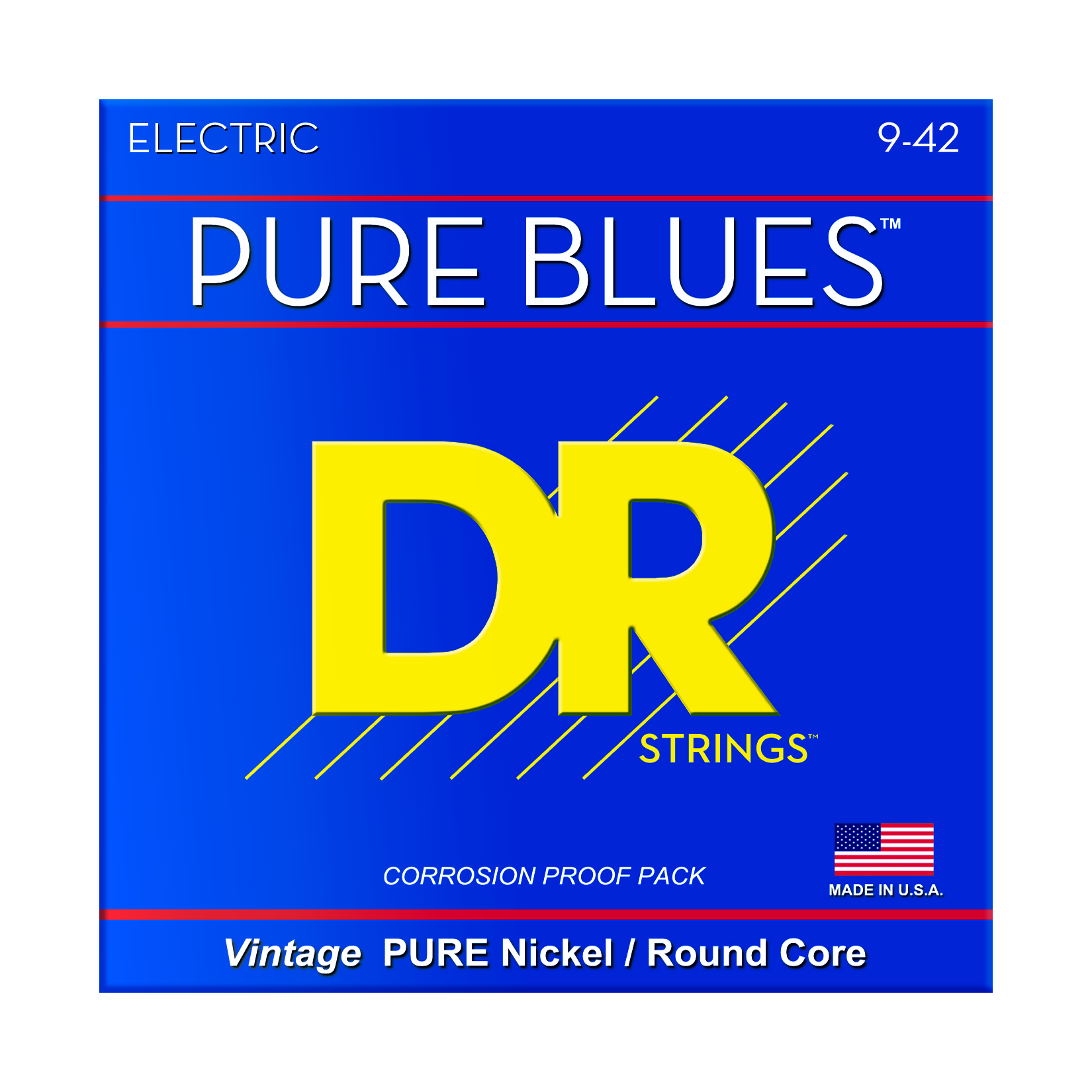 PURE BLUES - Pure Nickel Electric Guitar Strings - Single Packs ...